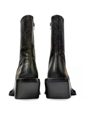Camper Quetal Cracked-effect Ankle Boots