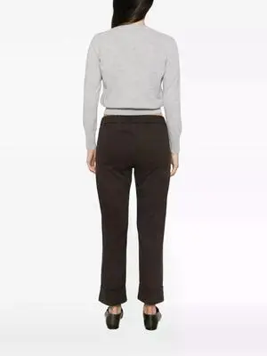 Alpha Studio Button-up Crew-neck Cardigan
