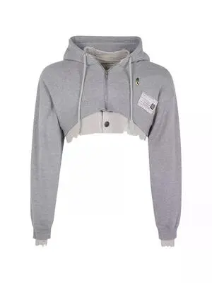 Mihara Yasuhiro Cropped Layered Hoodie