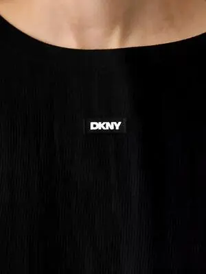Dkny Ribbed Logo-patch Pajama Set