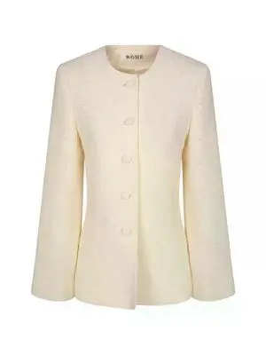 RÓHE Button-up Collarless Jacket