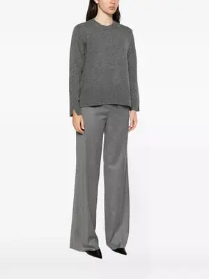 Alpha Studio Ribbed-trim Slit-cuff Sweater