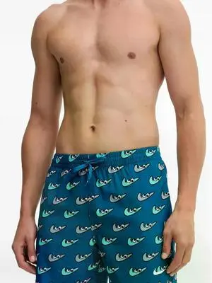 Nike Swoosh-print Swim Shorts