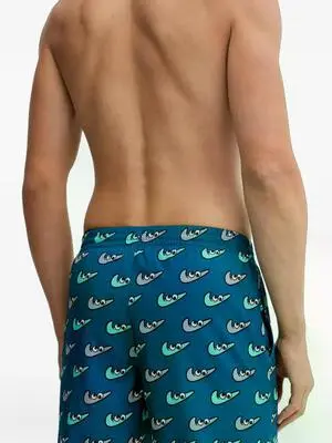Nike Swoosh-print Swim Shorts