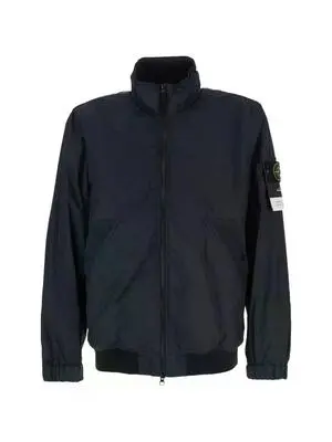 Stone Island Crinkle Reps Ny Zip-up Jacket - Blue