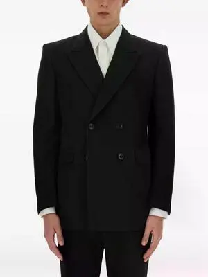 Alexander McQueen Double-breasted Tailored Blazer - Black