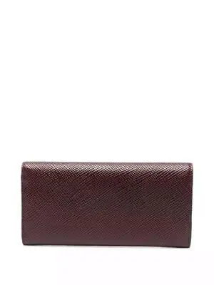 TOTEME T-lock Leather Wallet - Red