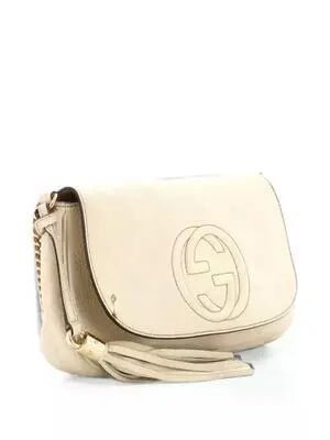 Gucci Soho Chain Leather Medium Crossbody Bag - Neutrals