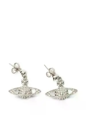 VIVIENNE WESTWOOD Mini Bas Relief Drop Earrings - Silver