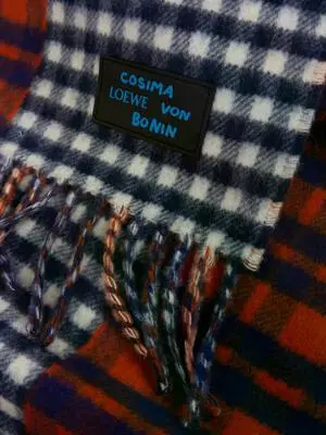 Loewe X Cosima Von Bonin Checked Scarf