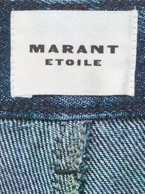 MARANT ETOILE Tilauria Stonewashed Midi Denim Skirt