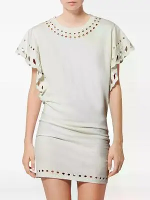 Isabel Marant Étoile Laser-cut Ruffled Mini Dress