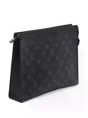 LOUIS VUITTON Mm Voyage Monogram Eclipse Clutch Bag