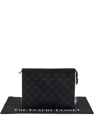 LOUIS VUITTON Mm Voyage Monogram Eclipse Clutch Bag
