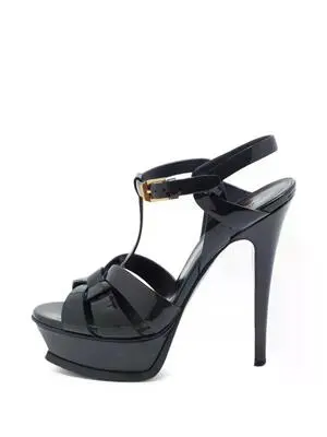 SAINT LAURENT Tribute Platform Heeled Sandals