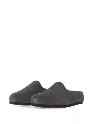 BIRKENSTOCK Amsterdam Wrapped Suede Mules - Grey