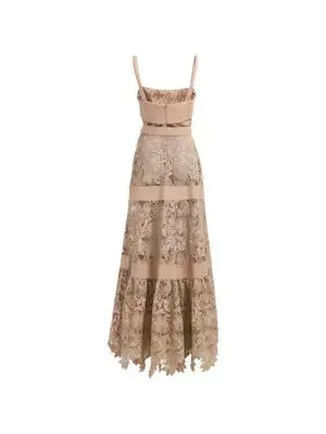 Elie Saab Macramé-lace Maxi Dress