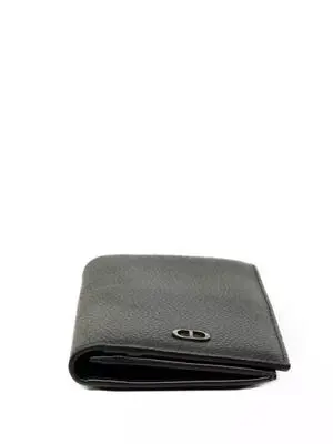 Dior 2024 Grained Calfskin Cd Icon Bifold Wallet Long Wallets