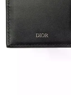 Dior 2024 Grained Calfskin Cd Icon Bifold Wallet Long Wallets