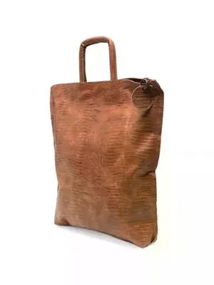 UN TE' DA MATTI Large Sporta Tejus-effect Leather Tote Bag