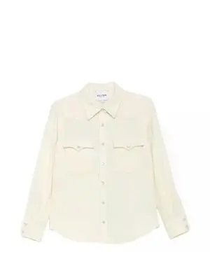 KUJTEN Lumber Plain Western-style Cashmere Shirt - Neutrals