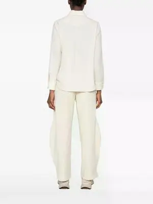 KUJTEN Lumber Plain Western-style Cashmere Shirt