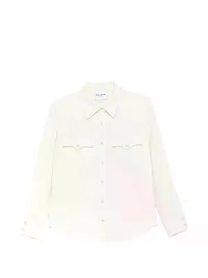 KUJTEN Lumber Plain Western-style Cashmere Shirt
