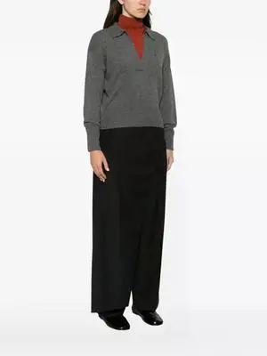 Alpha Studio V-neck Collar Top