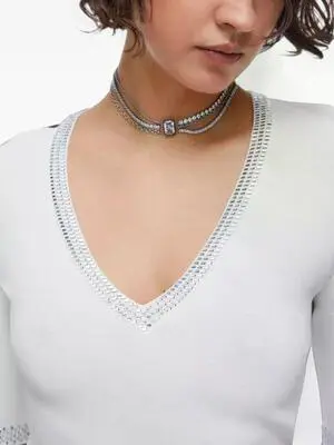 Liu Jo Rhinestone Applique Sweater