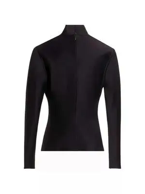 Elie Saab Draped Long-sleeve Top