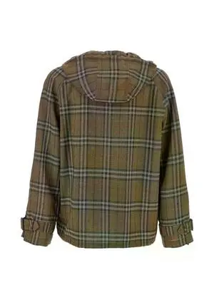 Burberry Check-print Hooded Shirt