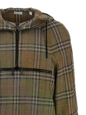 Burberry Check-print Hooded Shirt