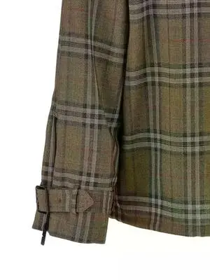 Burberry Check-print Hooded Shirt