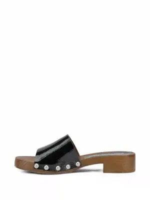 SUMMERY COPENHAGEN Studded Leather Heeled Sandals