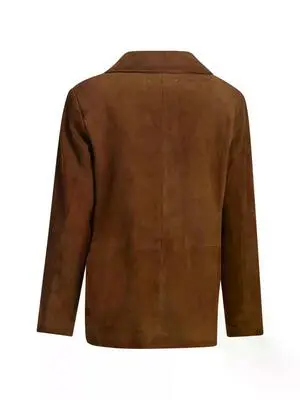 GOLDEN GOOSE Jacket In Waxed Suede - Brown