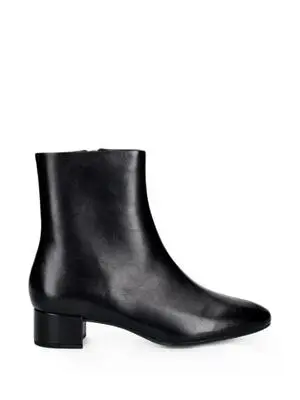 Ecco Liva Leather Ankle Boots - Black