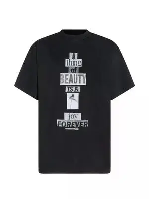 Balenciaga Graphic-print T-shirt - Black