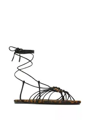 Saint Laurent Babylone Smooth-leather Sandals