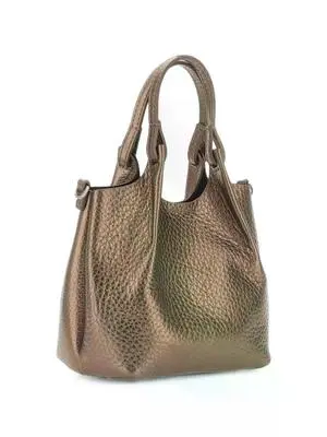 GIANNI CHIARINI Dua Metallic Leather Tote Bag