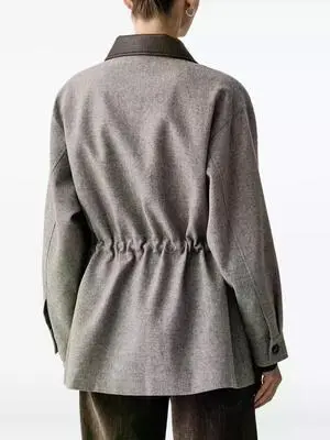 ELEH Button-fastening Single-breasted Coat