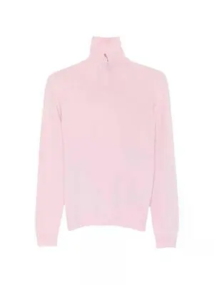 JIL SANDER Ribbed-hem Turtleneck Sweater - Pink