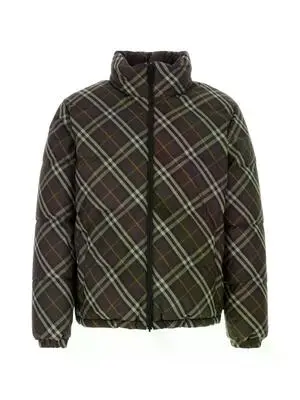 Burberry Snowdon Check Down Coat - Brown