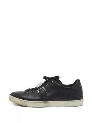 Dolce & Gabbana Buckled Perforated Sneakers - Black