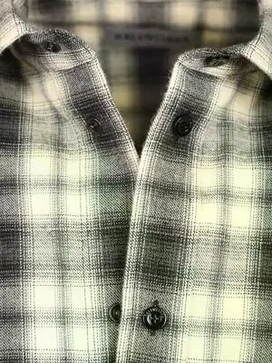 Balenciaga Check-print Flannel Shirt