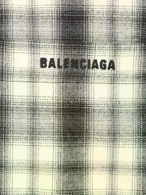 Balenciaga Check-print Flannel Shirt