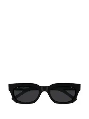 Saint Laurent Rectangle-frame Sunglasses - Black