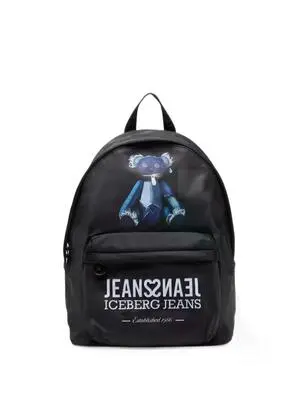 Iceberg Teddy-print Logo-print Backpack