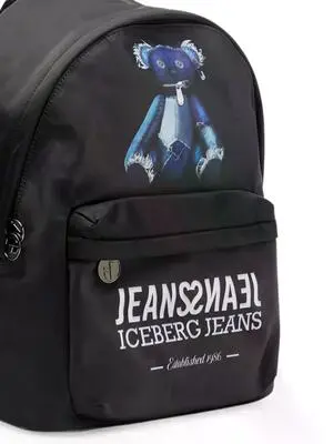Iceberg Teddy-print Logo-print Backpack