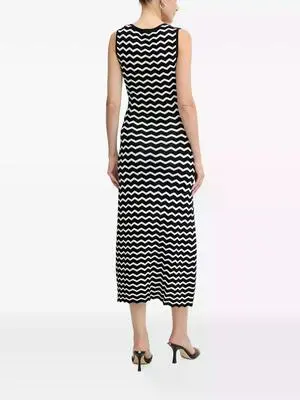 MORGAN V-neck Sleeveless Midi Dress