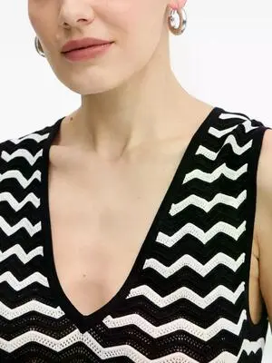 MORGAN V-neck Sleeveless Midi Dress